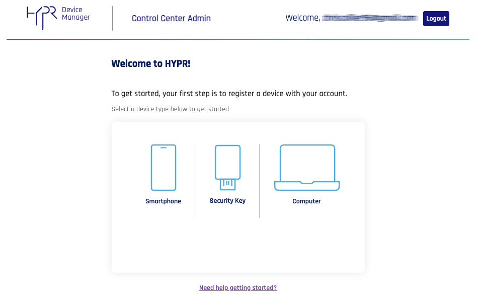 Using the HYPR Device Manager
